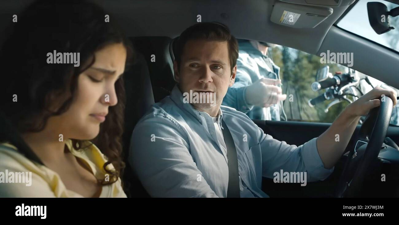 YOU CAN'T RUN FOREVER, from left: Isabelle Anaya, Allen Leech, J.K. Simmons, 2024. © Lionsgate ...