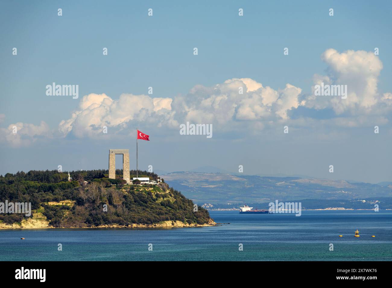 Canakkale, Turkey - Mar 18 2024: Photo of the Martyrs' Memorial in ...