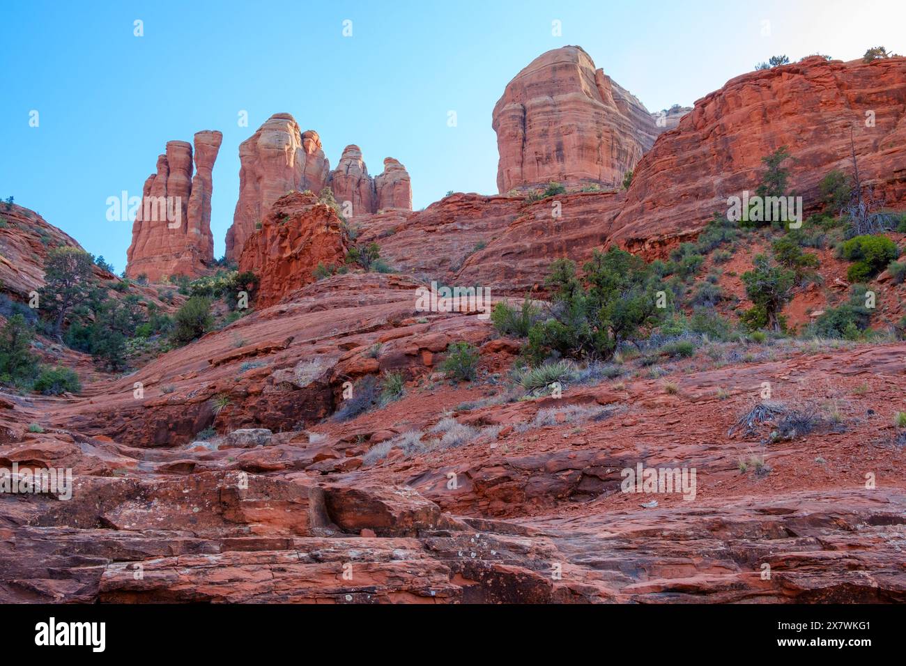 Spires at Cathedral Rock in Sedona, Arizona Stock Photo - Alamy