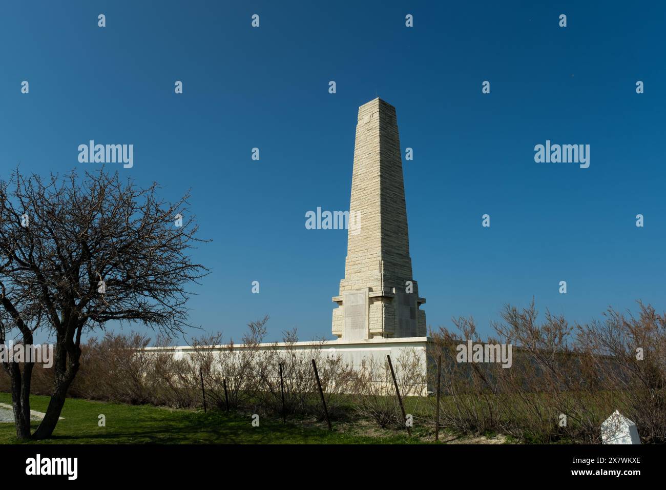 Canakkale, Turkey - Mar 18 2024: Cape Helles Memorial on Watchman Baba ...