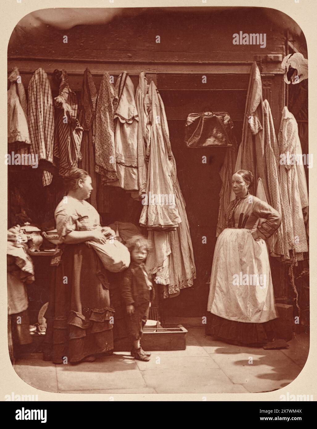 An Old Clothes Shop, Seven Dials. Vintage London Street Photography ...