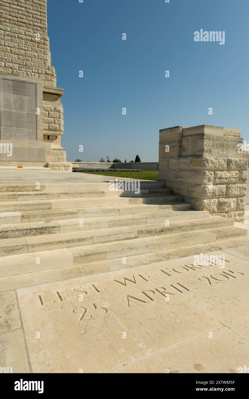 Canakkale, Turkey - Mar 18 2024: Cape Helles Memorial on Watchman Baba ...