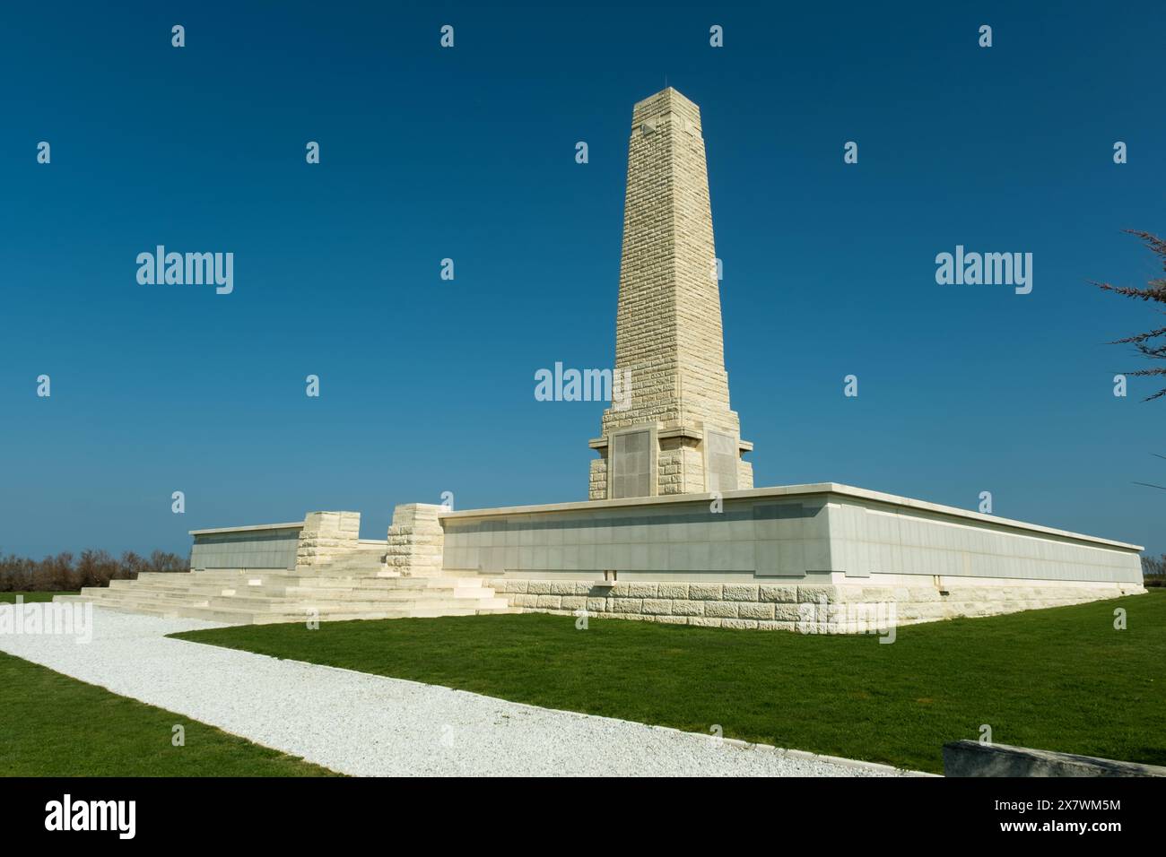 Canakkale, Turkey - Mar 18 2024: Cape Helles Memorial on Watchman Baba ...