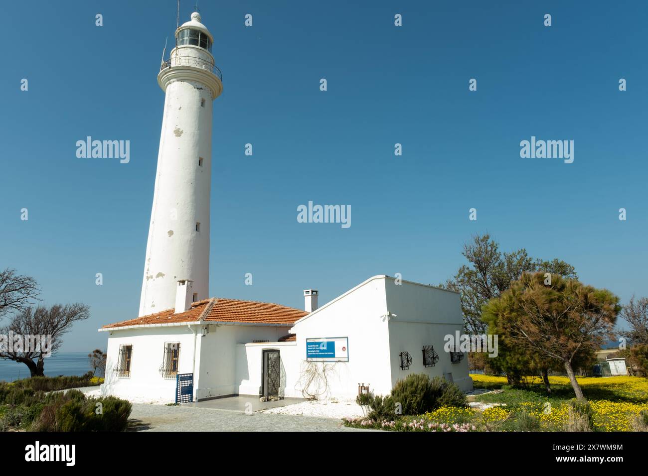 Canakkale, Turkey - Mar 18 2024: Mehmetcik Lighthouse on the Gallipoli ...