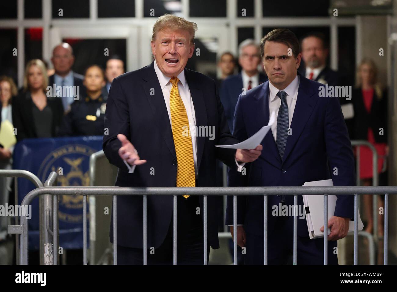New York, United States. 21st May, 2024. Former President Donald Trump ...
