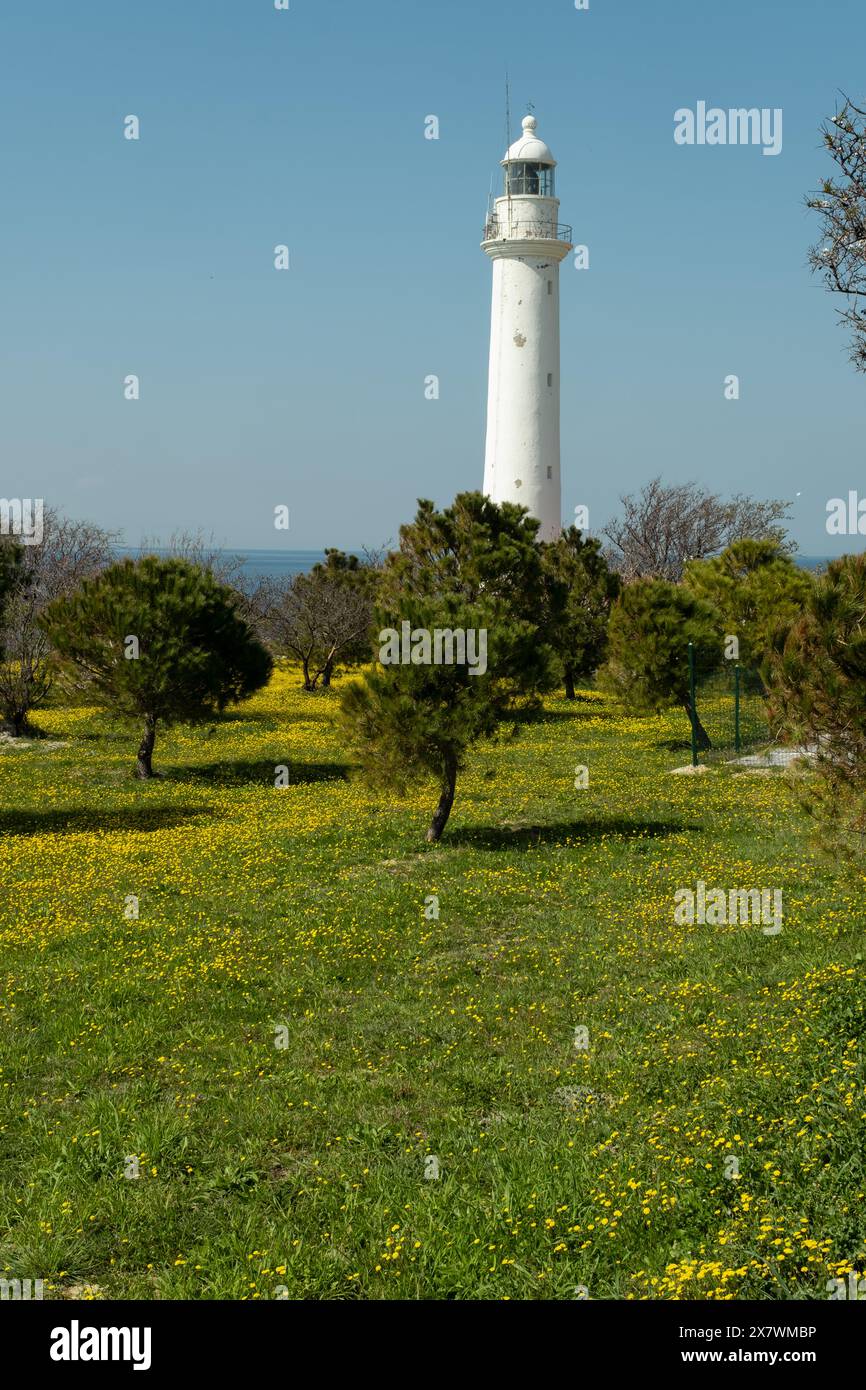 Canakkale, Turkey - Mar 18 2024: Mehmetcik Lighthouse on the Gallipoli ...
