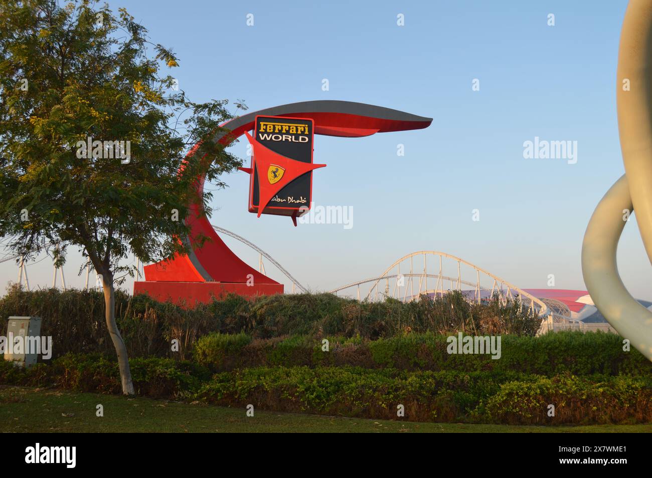 Ferrari world roller coaster abu dhabi hi-res stock photography and ...