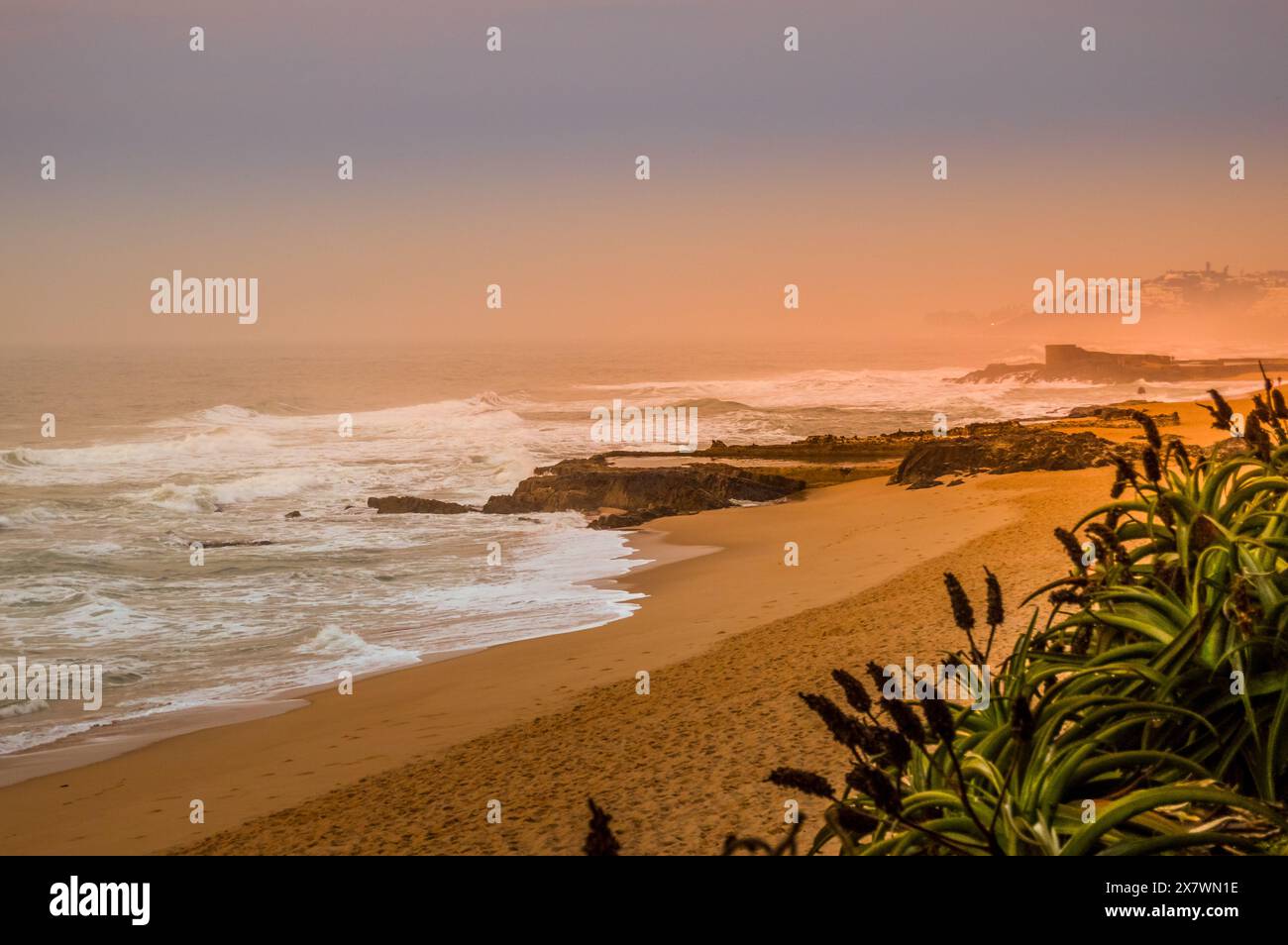 Beautiful colorful sunrise in Ballito beach Durban South Africa Stock ...
