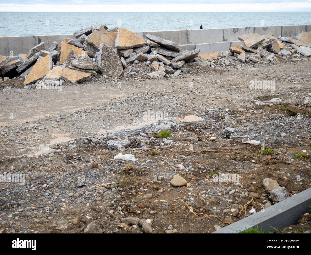 Reconstruction of the embankment of the resort town. Improvement works ...