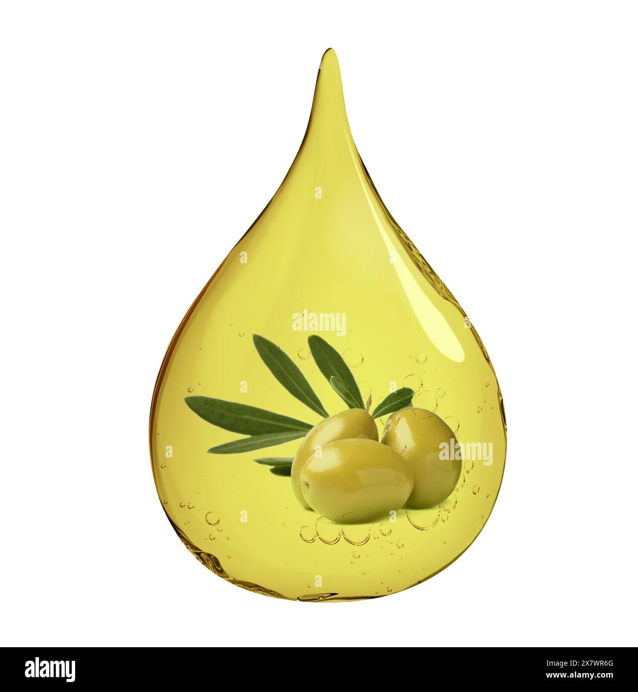 Olives in drop of cooking oil isolated on white Stock Photo - Alamy