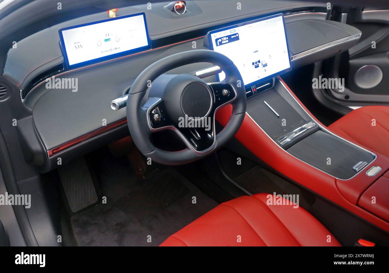 SHANGHAI, CHINA - MAY 19, 2024 - A cockpit of the Harmony Intelligent ...