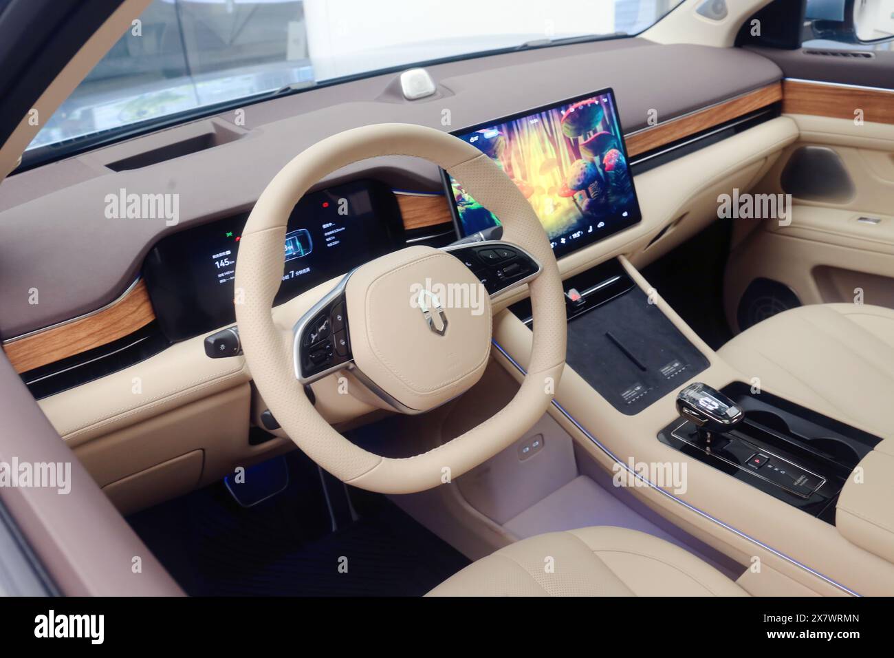 SHANGHAI, CHINA - MAY 19, 2024 - A cockpit of the Harmony Intelligent ...
