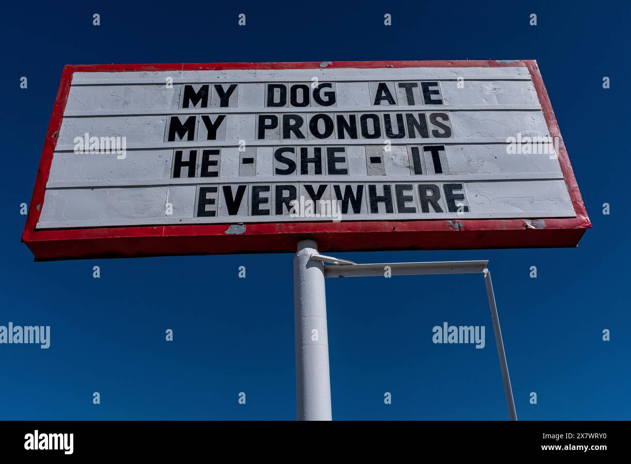 Funny billboards road signs hi-res stock photography and images - Alamy