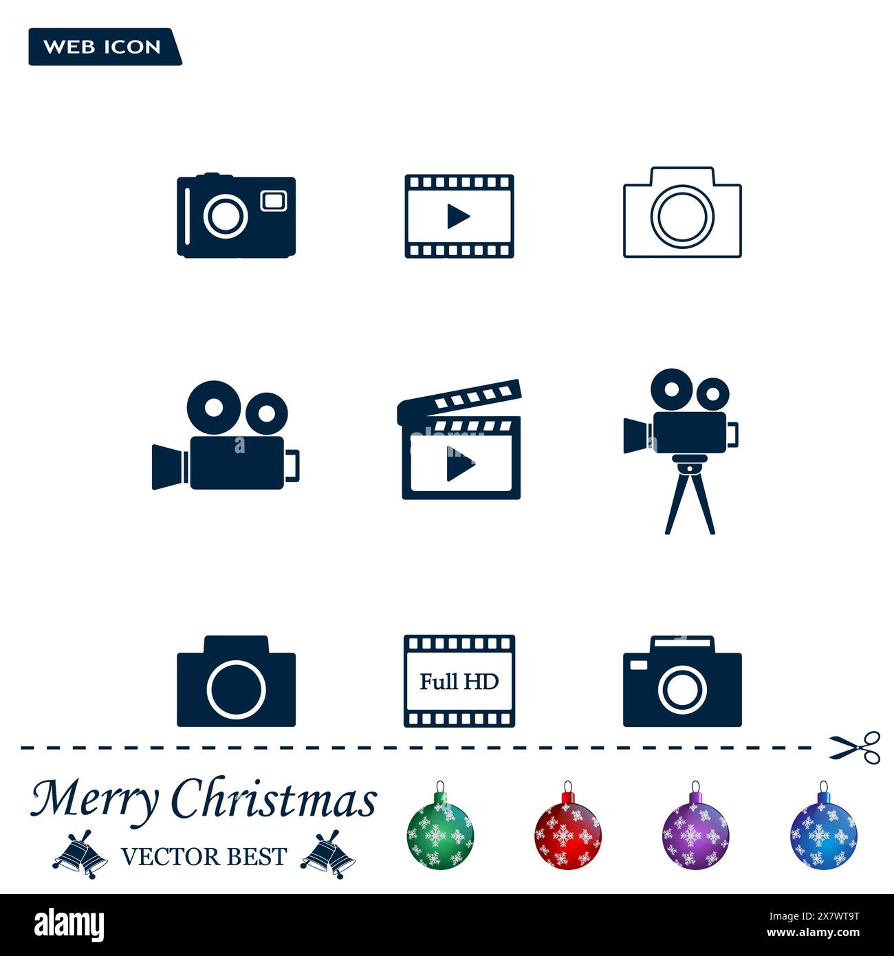 Camera icons. Vector illustration Stock Vector Image & Art - Alamy