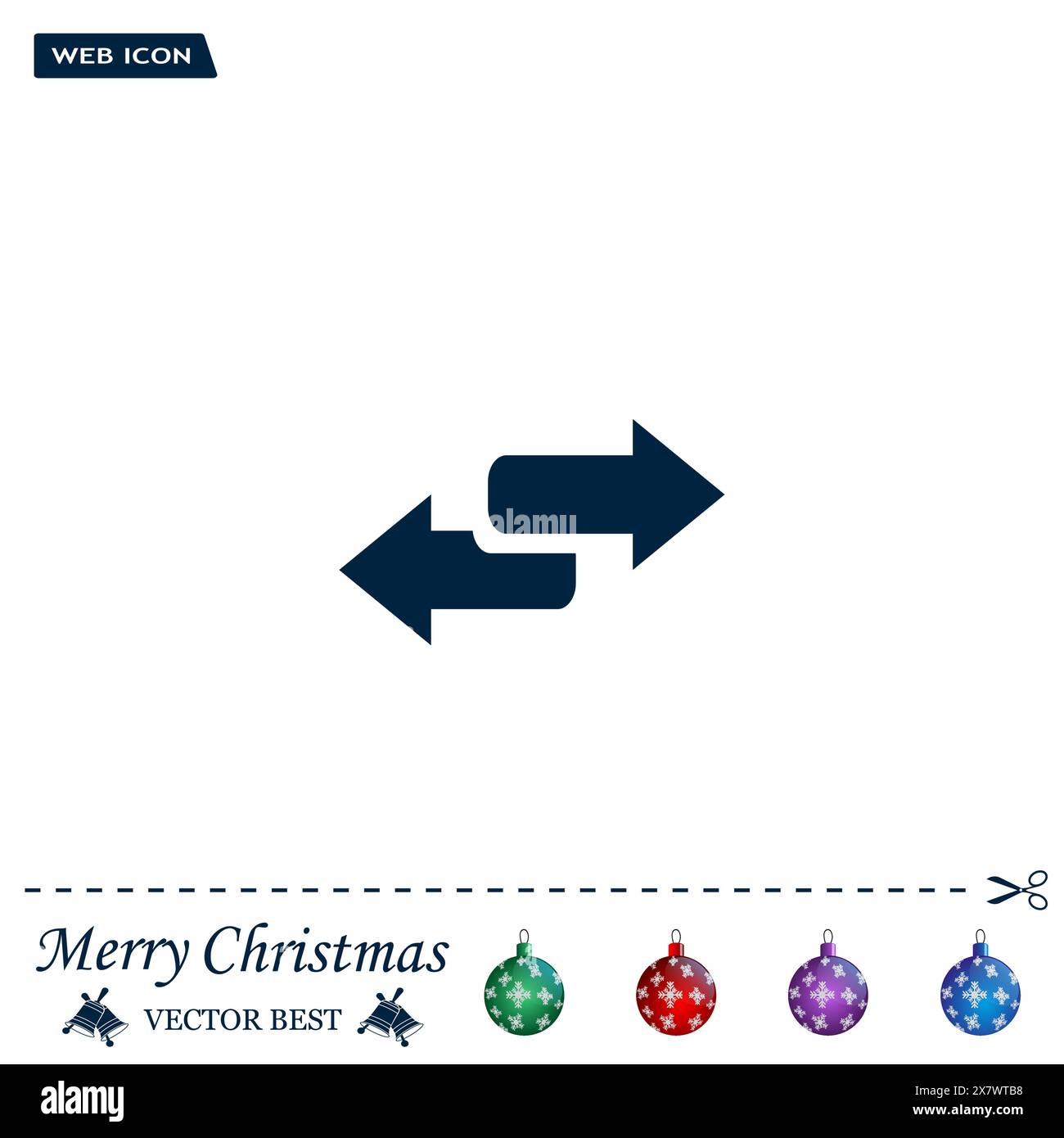 The left and right arrows icon. Arrows symbol Stock Vector Image & Art - Alamy