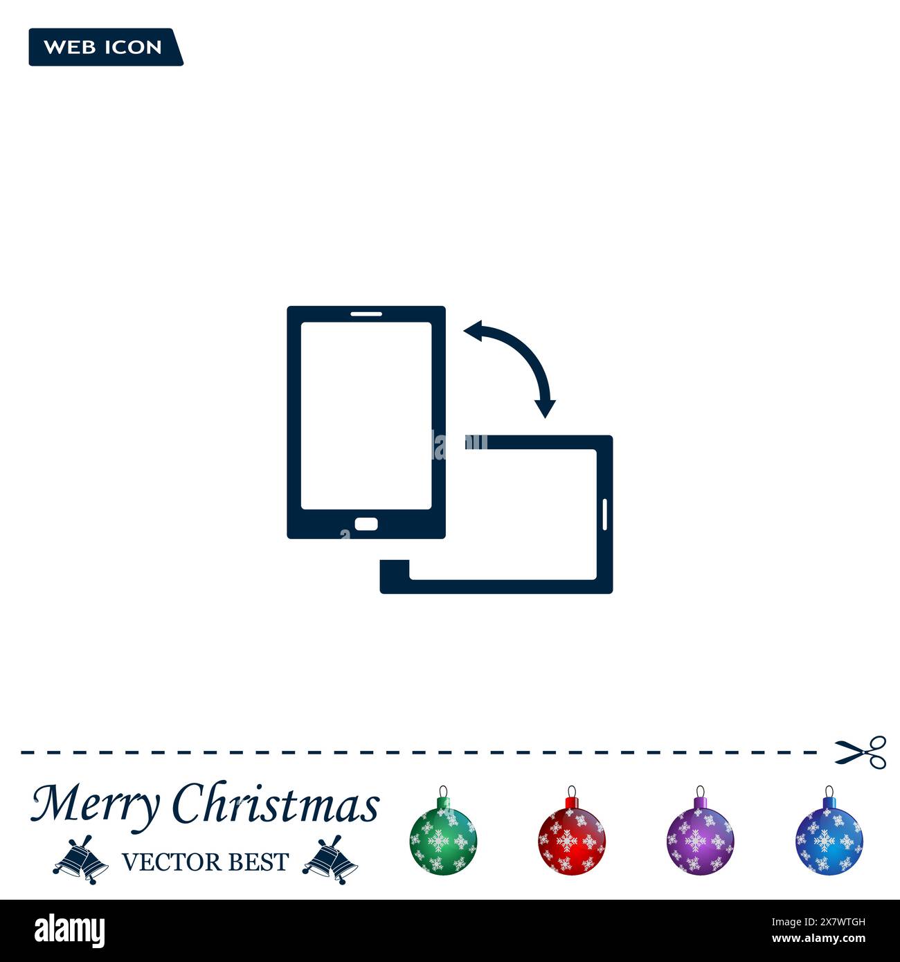 Rotate Smartphone or Cellular Phone or Tablet Icons in Vector Stock ...