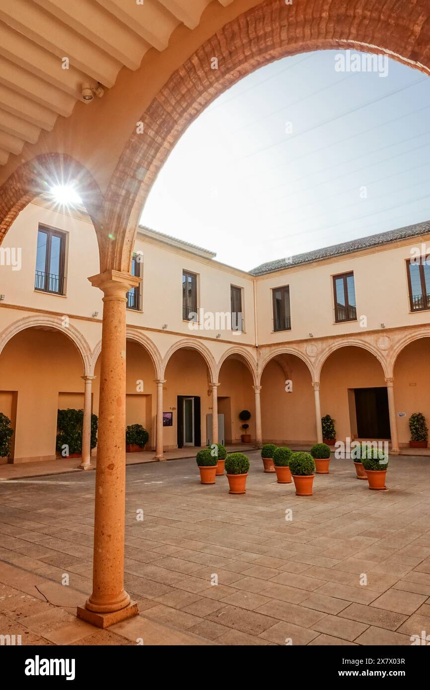 The inner courtyard of the former Convento de Santo Domingo featuring ...
