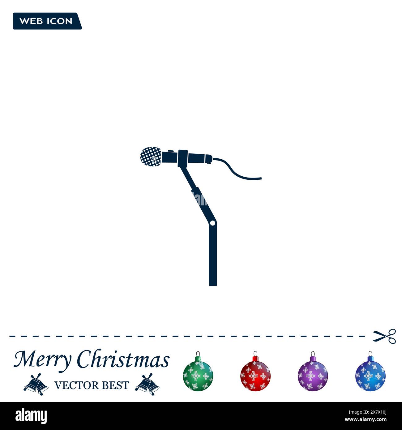 Microphone cable Stock Vector Images - Alamy