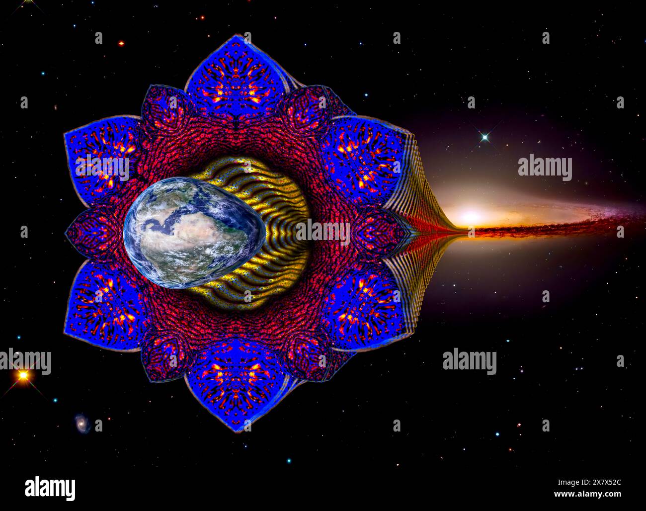 Sci-Fi depiction of a monstrous celestial being about to swallow the ...