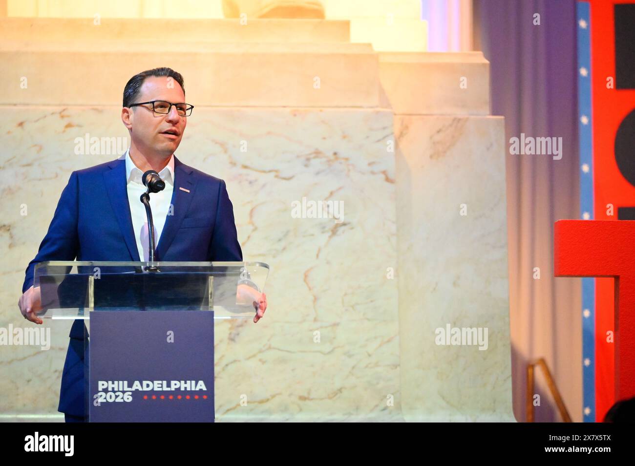 Philadelphia, United States. 21st May, 2024. Governor Josh Shapiro ...