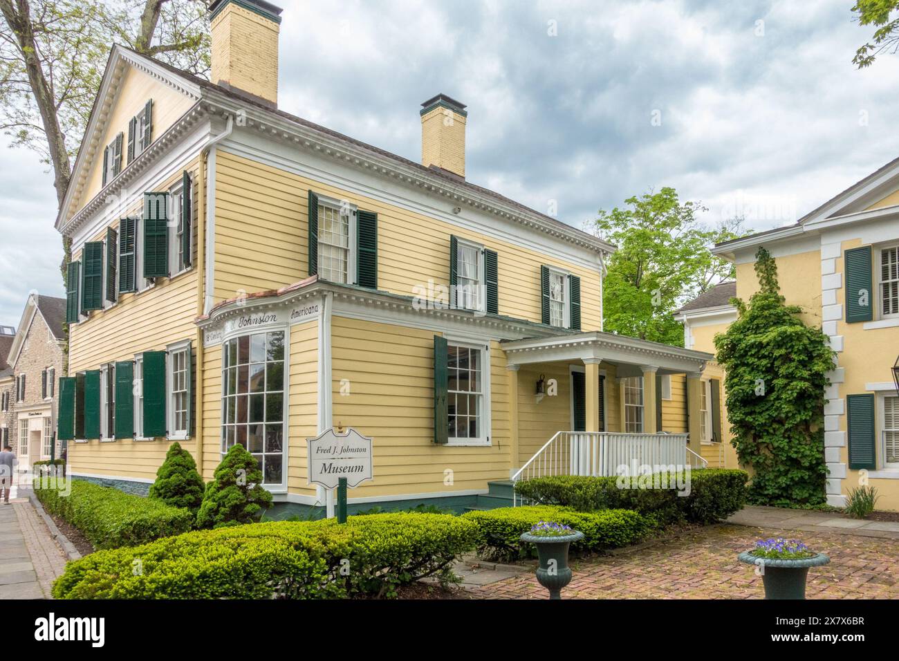 Kingston, NY - US - May 11, 2024 The lovely preserved Fred J. Johnson ...