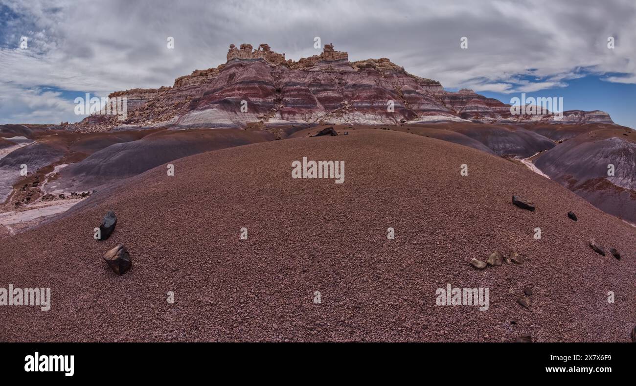 The Billings Gap Overlook on the east side of Blue Mesa in Petrified ...