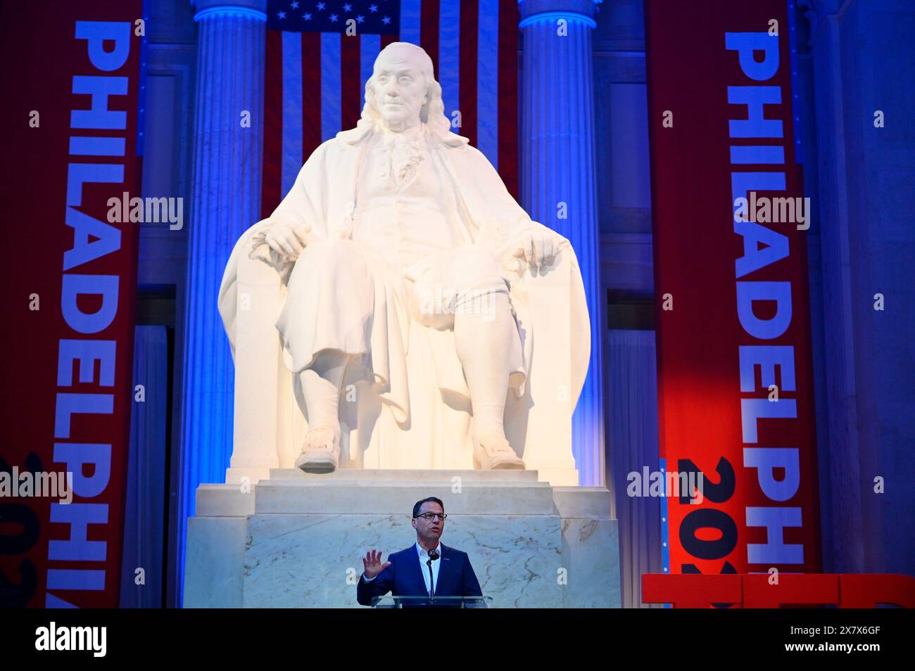 Philadelphia, United States. 21st May, 2024. Governor Josh Shapiro ...