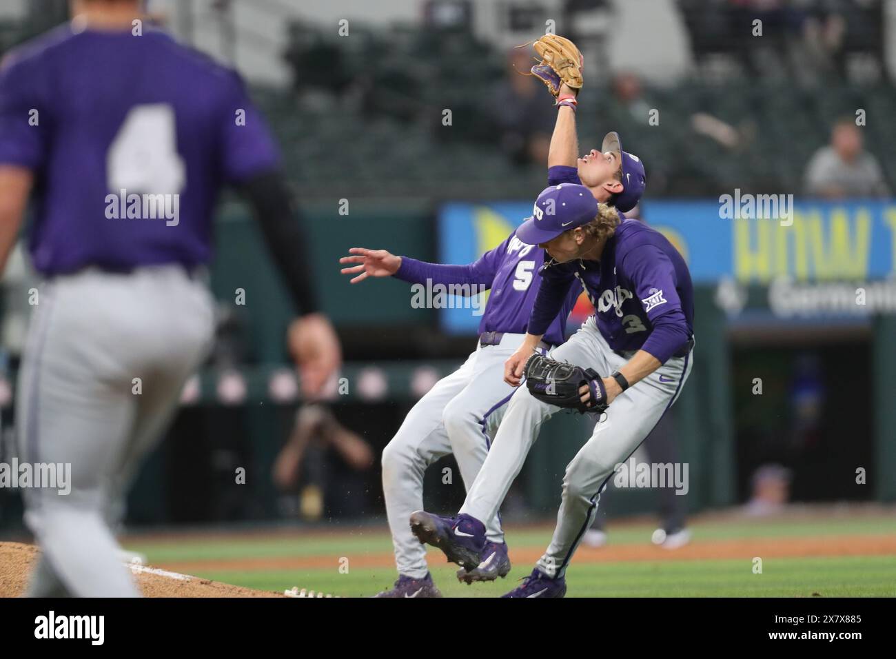 Arlington, Texas, USA. 21st May, 2024. TCU shortstop ANTHONY SILVA (5 ...
