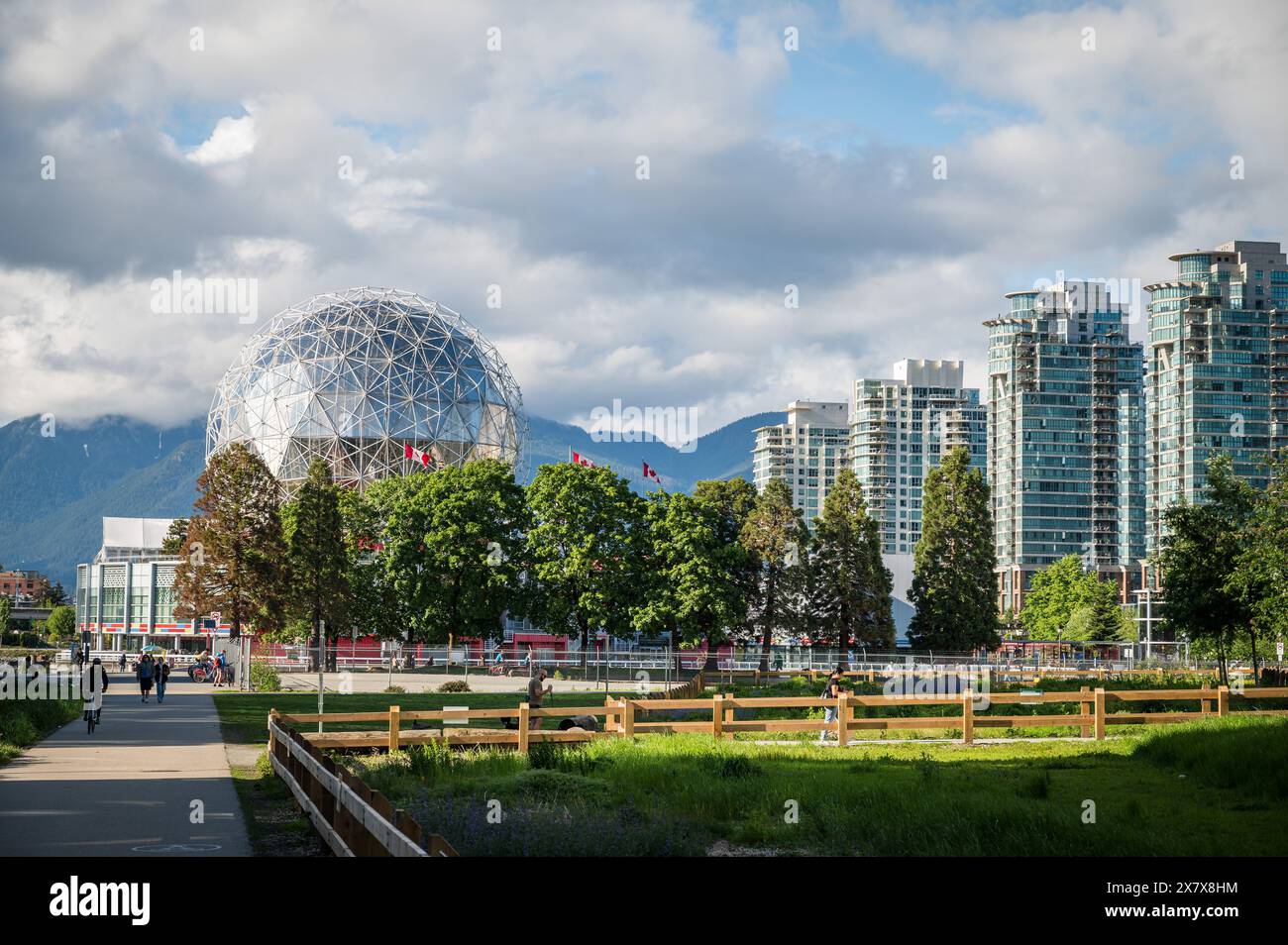 Residential condominium towers in the downtown and athlete’s village ...