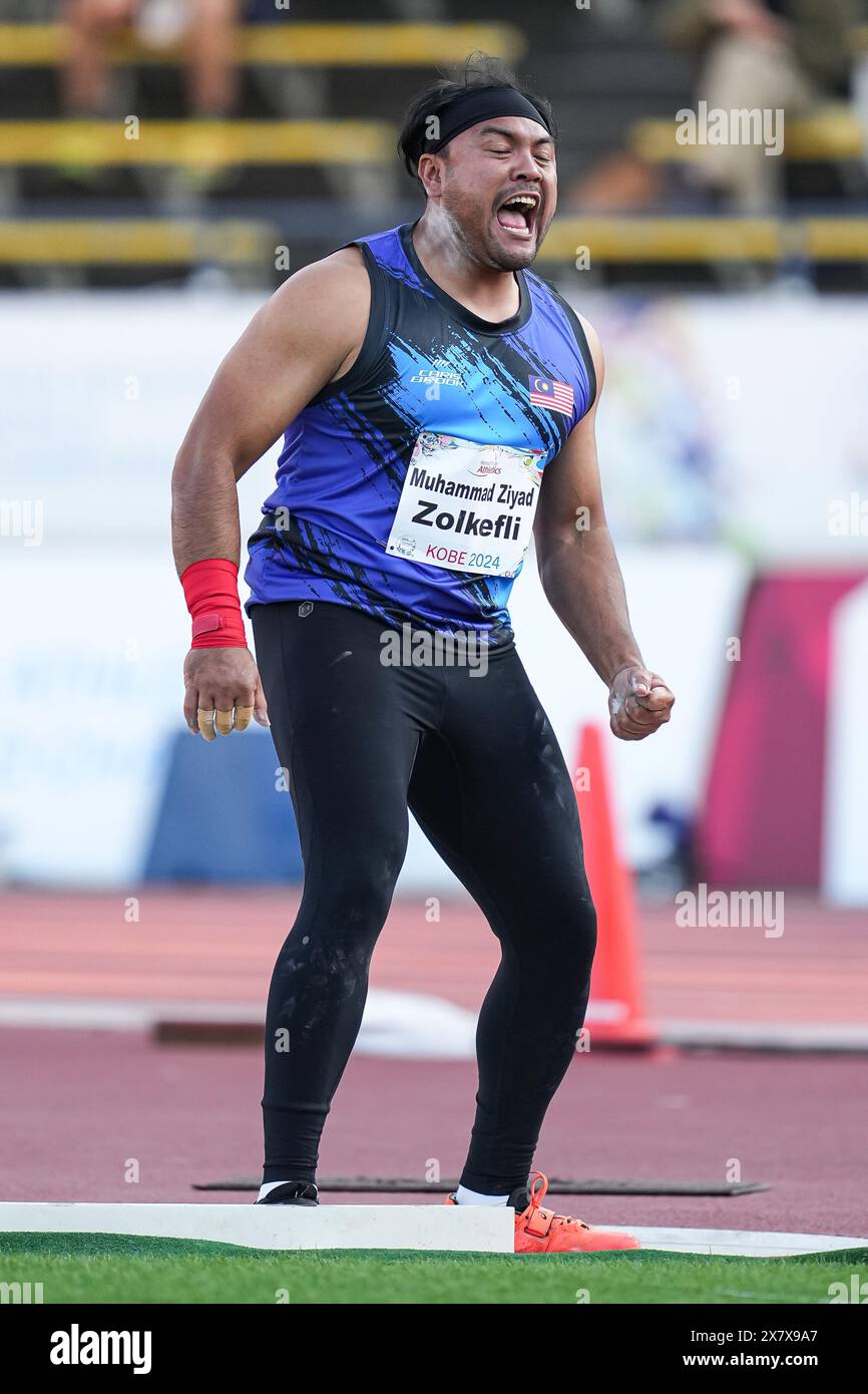 Hyogo, Japan. 21st May, 2024. Muhammad Ziyad ZOLKEFLI (MAS) Athletics ...