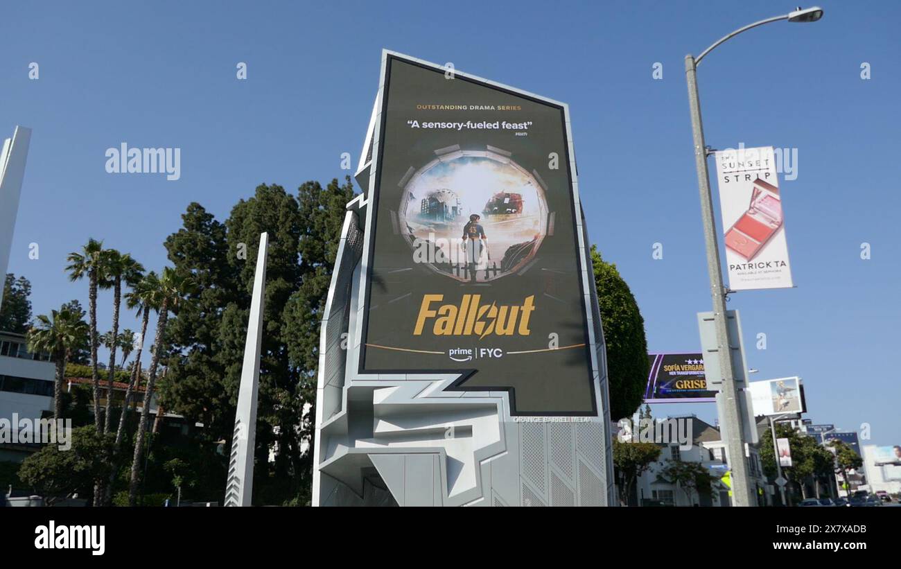 Los Angeles, California, USA 21st May 2024 Fallout Billboard on Sunset ...