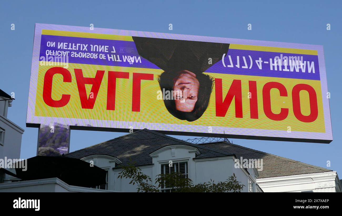 Los Angeles, California, USA 21st May 2024 Hitman Netflix Billboard ...