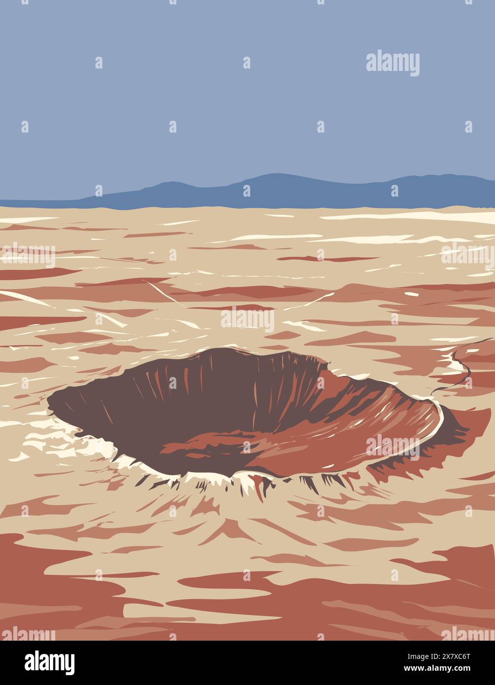 Desert vintage usa Stock Vector Images - Alamy