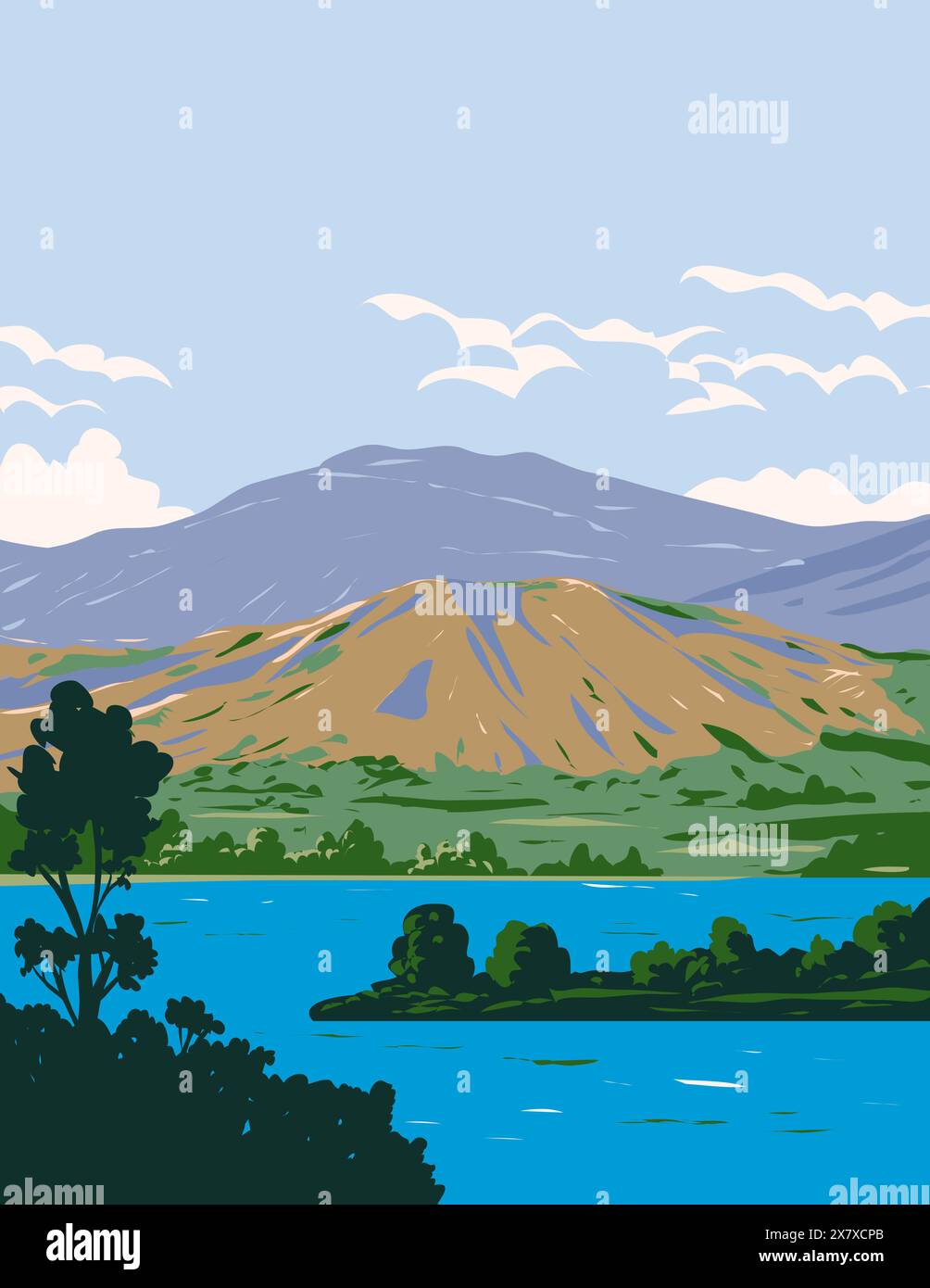 Mountain within Stock Vector Images - Alamy