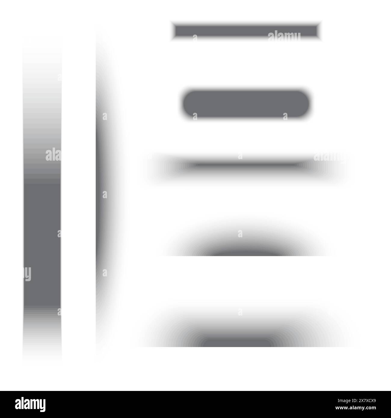 Realistic gradient shadows. Transparent background. Vector shadow ...