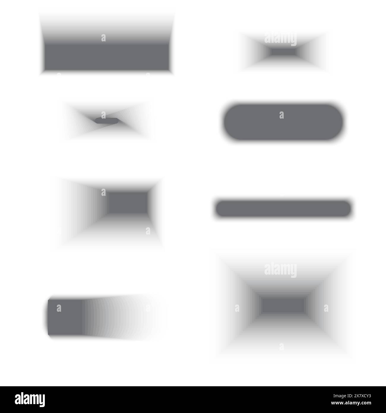 Gradient shapes icon. Abstract design elements. Black and white. Vector ...