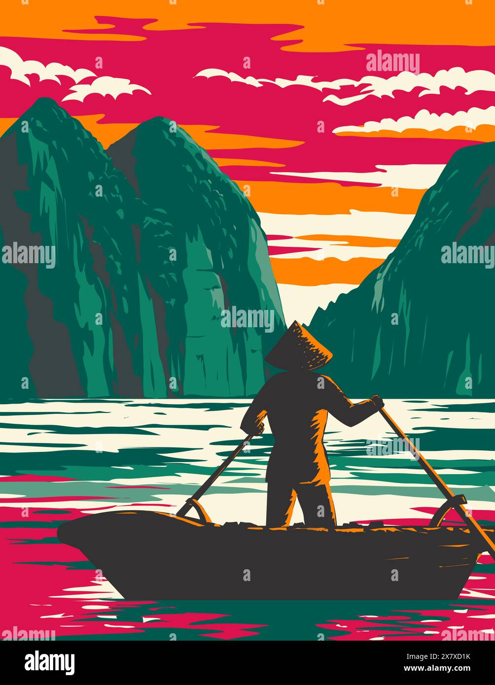 Ship in bay coast Stock Vector Images - Alamy