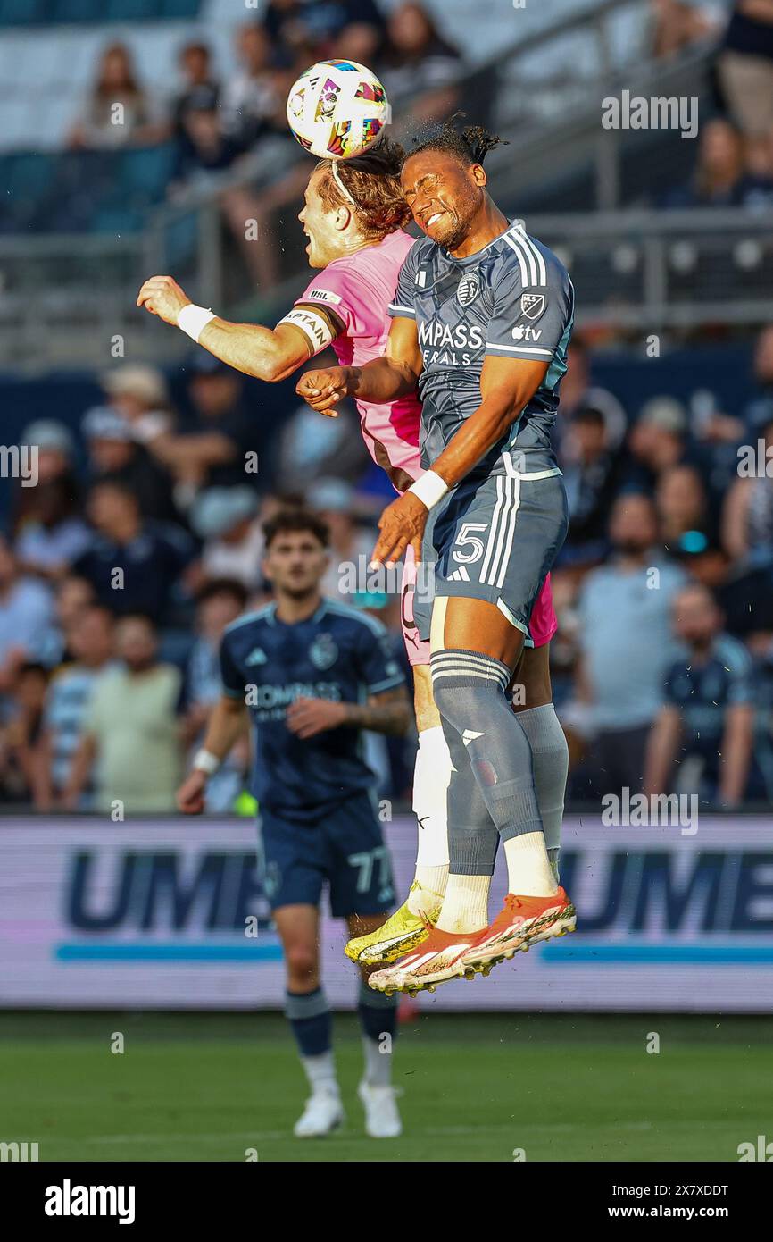 Kansas City, KS, USA. 21st May, 2024. FC Tulsa forward Phillip Goodrum ...