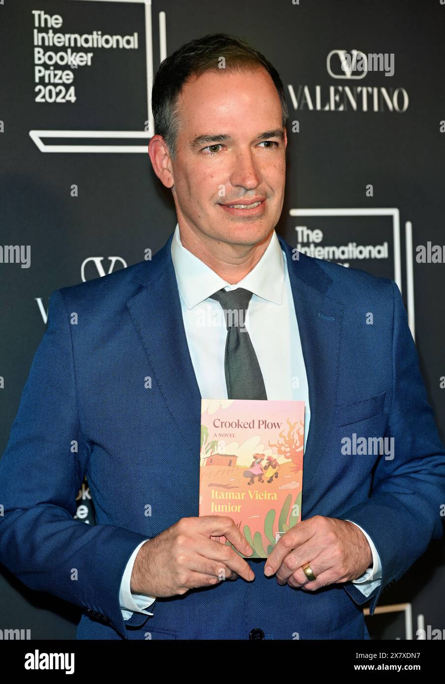 LONDON, ENGLAND - MAY 21 2024: Translator Johnny Lorenz with the ...