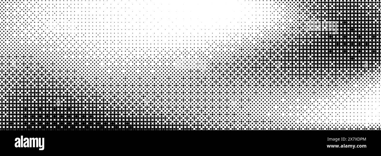 Bitmap pixelated grunge gradient texture. Black and white dither ...