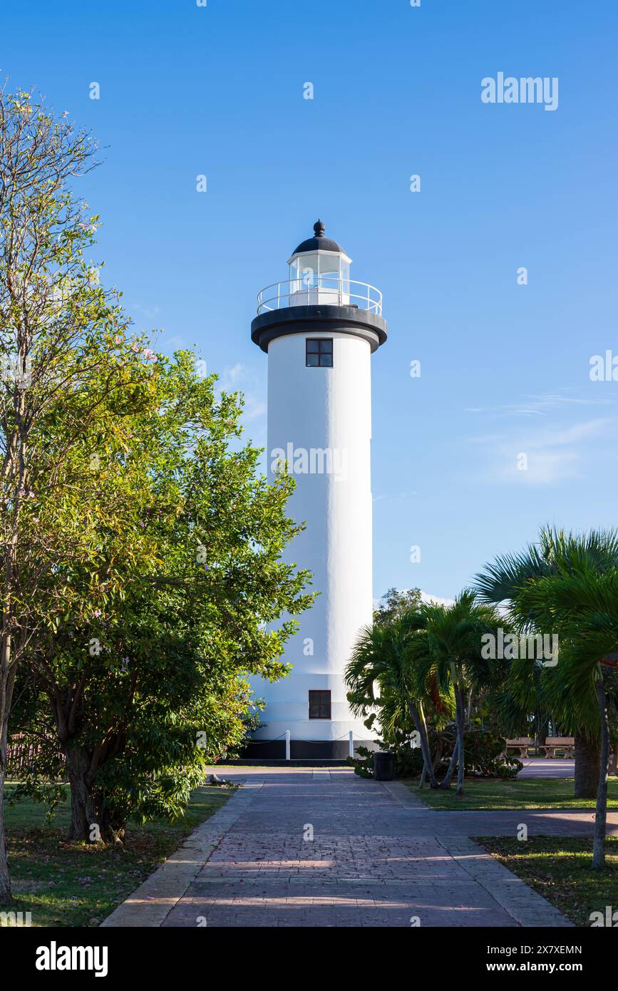punta higuera lighthouse at el faro park in rincon puerto rico Stock ...
