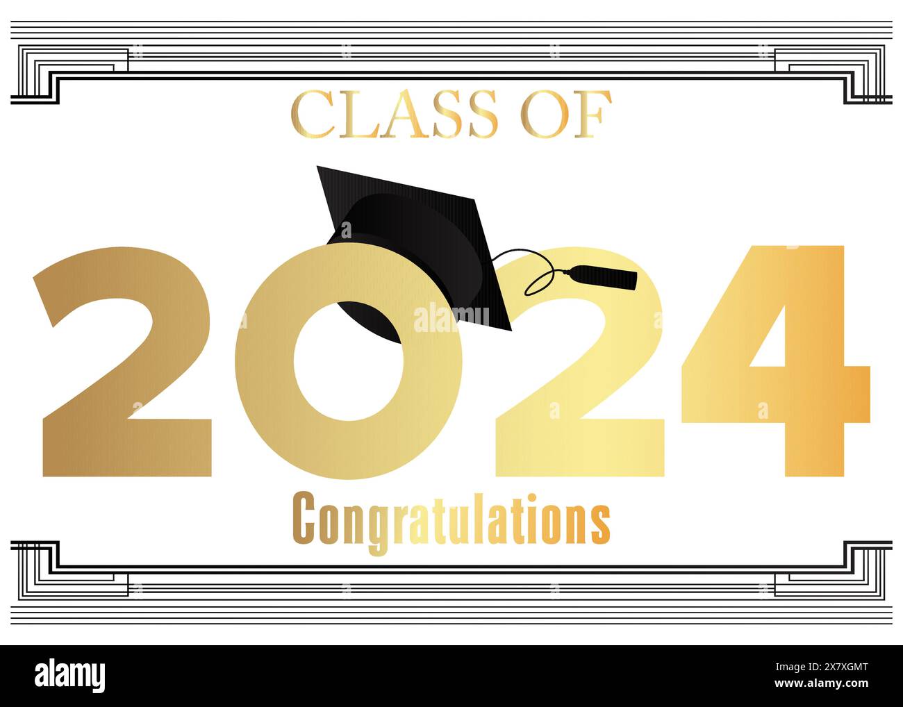 Vintage graduation illustration vector hi-res stock photography and ...