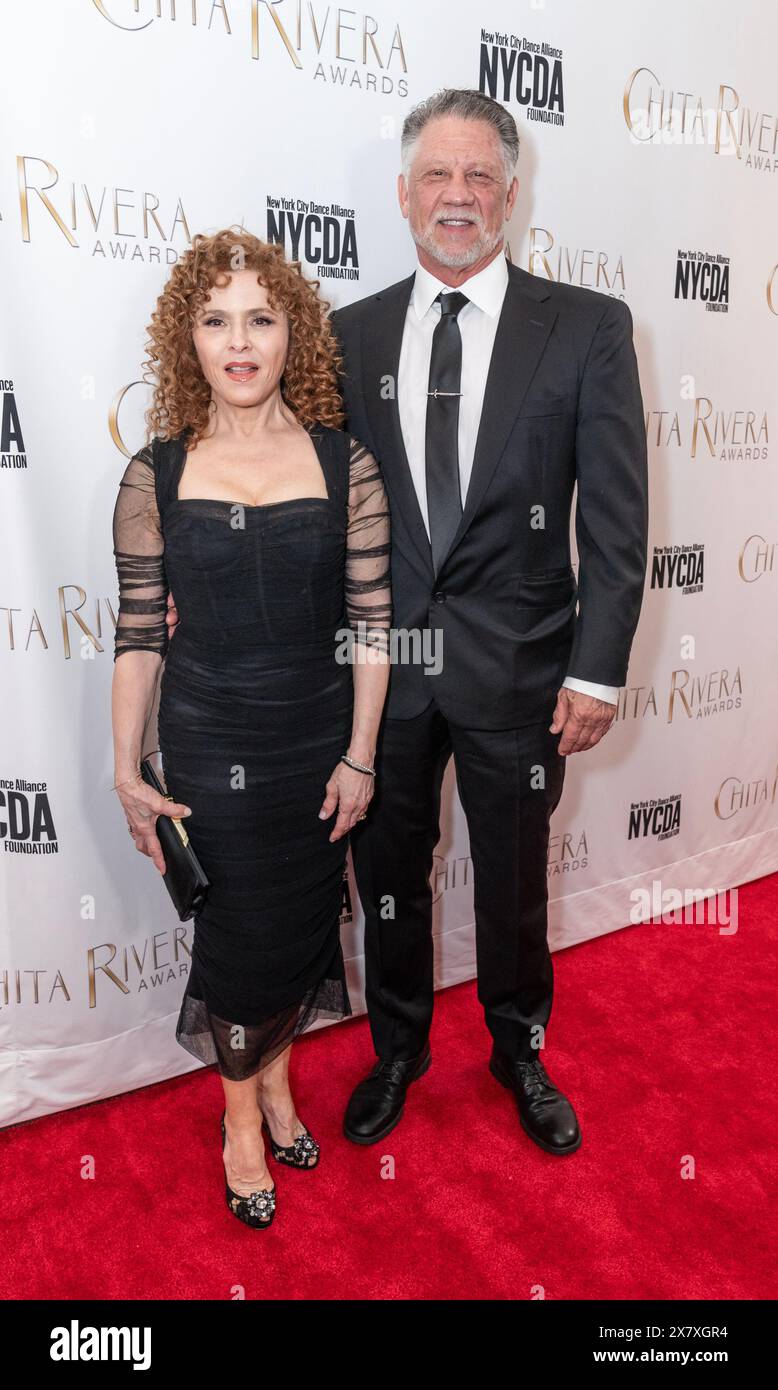 Bernadette Peters and Tom Source attend the 2024 Chita Rivera Awards at ...