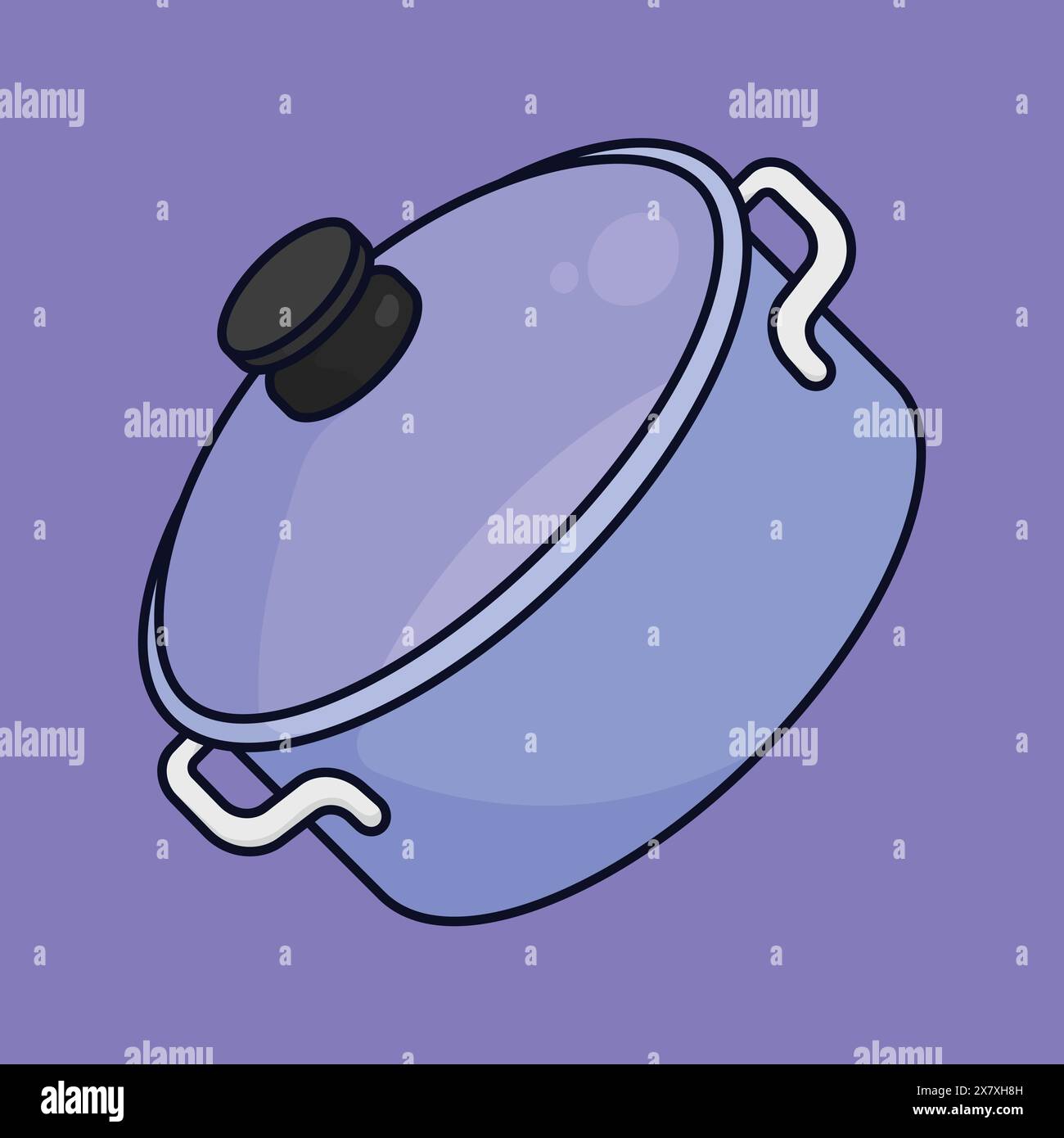 Cooking pot vector icon. Kitchen pot vector illustration. Cooking pot ...