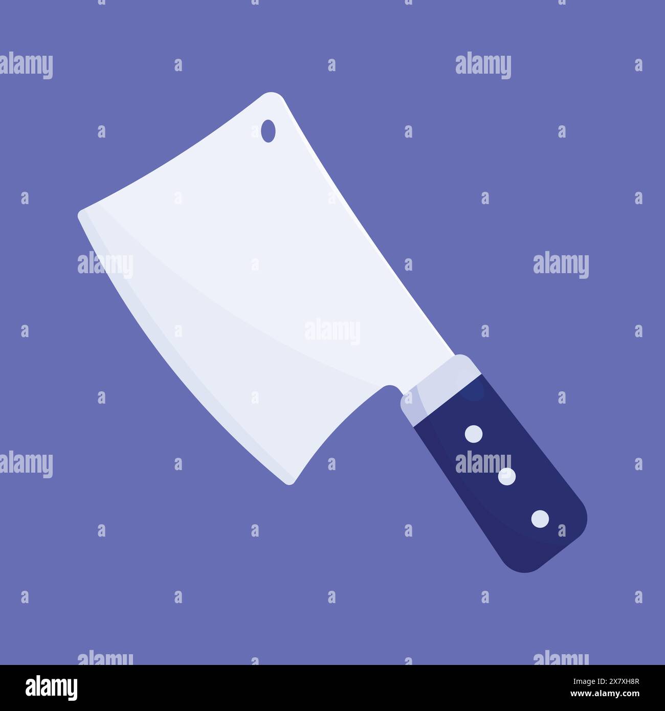 Cleaver icon vector. kitchen cleaver big knife illustration. chef ...