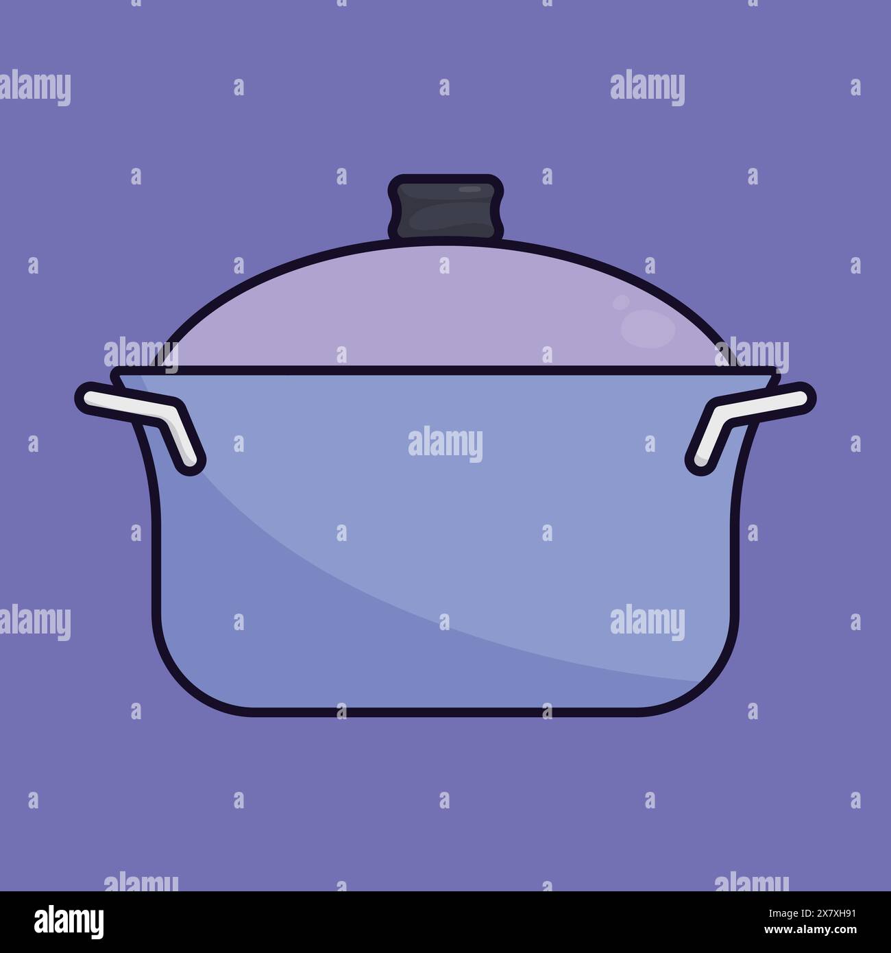 Cooking pot vector icon. Kitchen pot vector illustration. Cooking pot ...