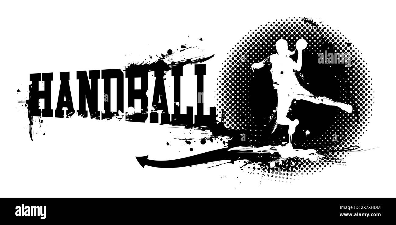 A vector illustration of Handball Banner Stock Vector Image & Art - Alamy