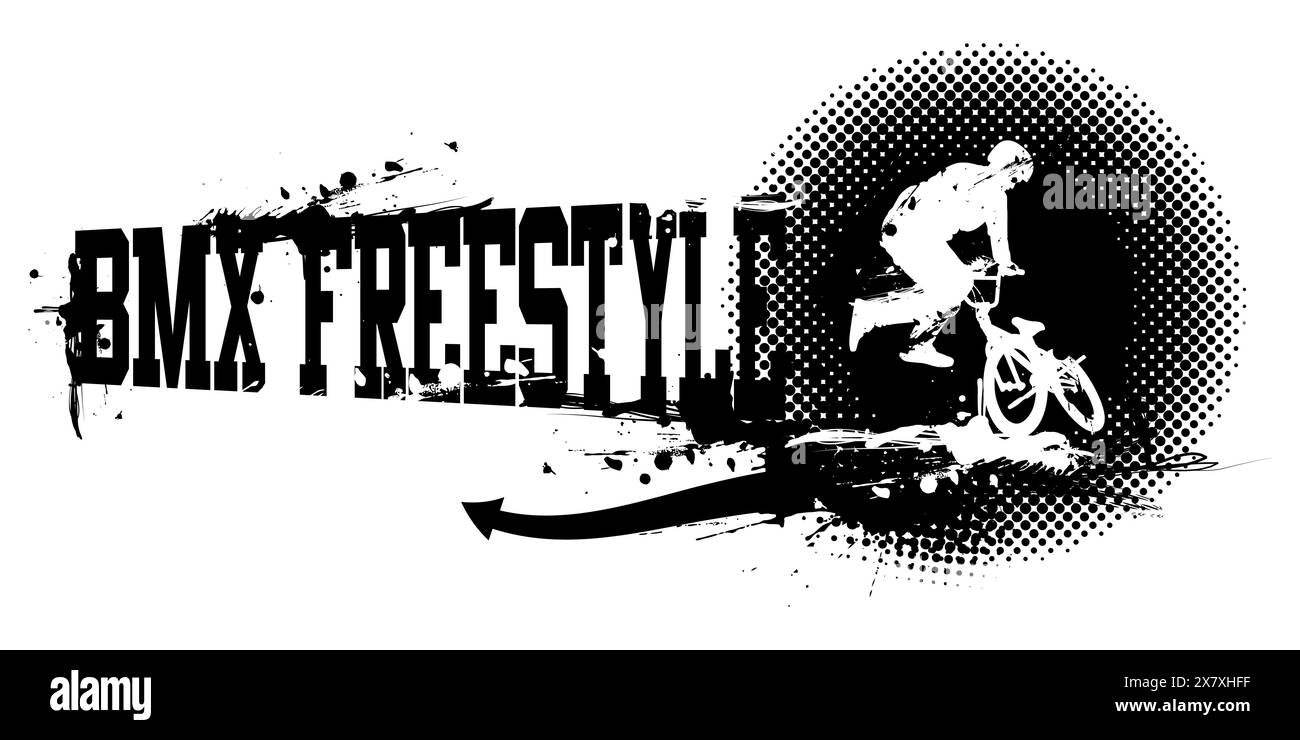A vector illustration of BMX Freestyle Banner Stock Vector Image & Art ...