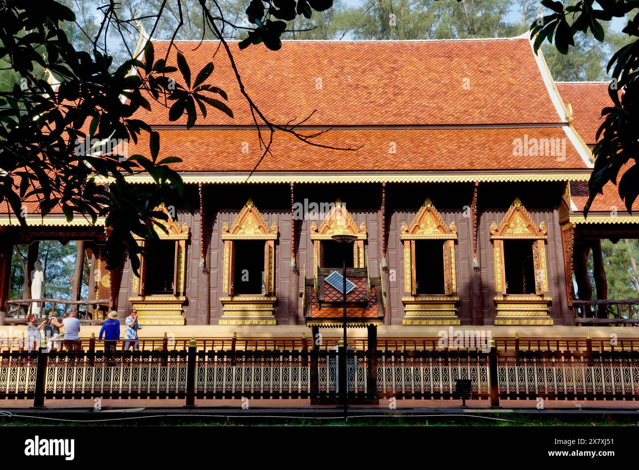The ubosot or ordination hall of Wat Tha Sai (Wat Tesdhammanava or Tes ...
