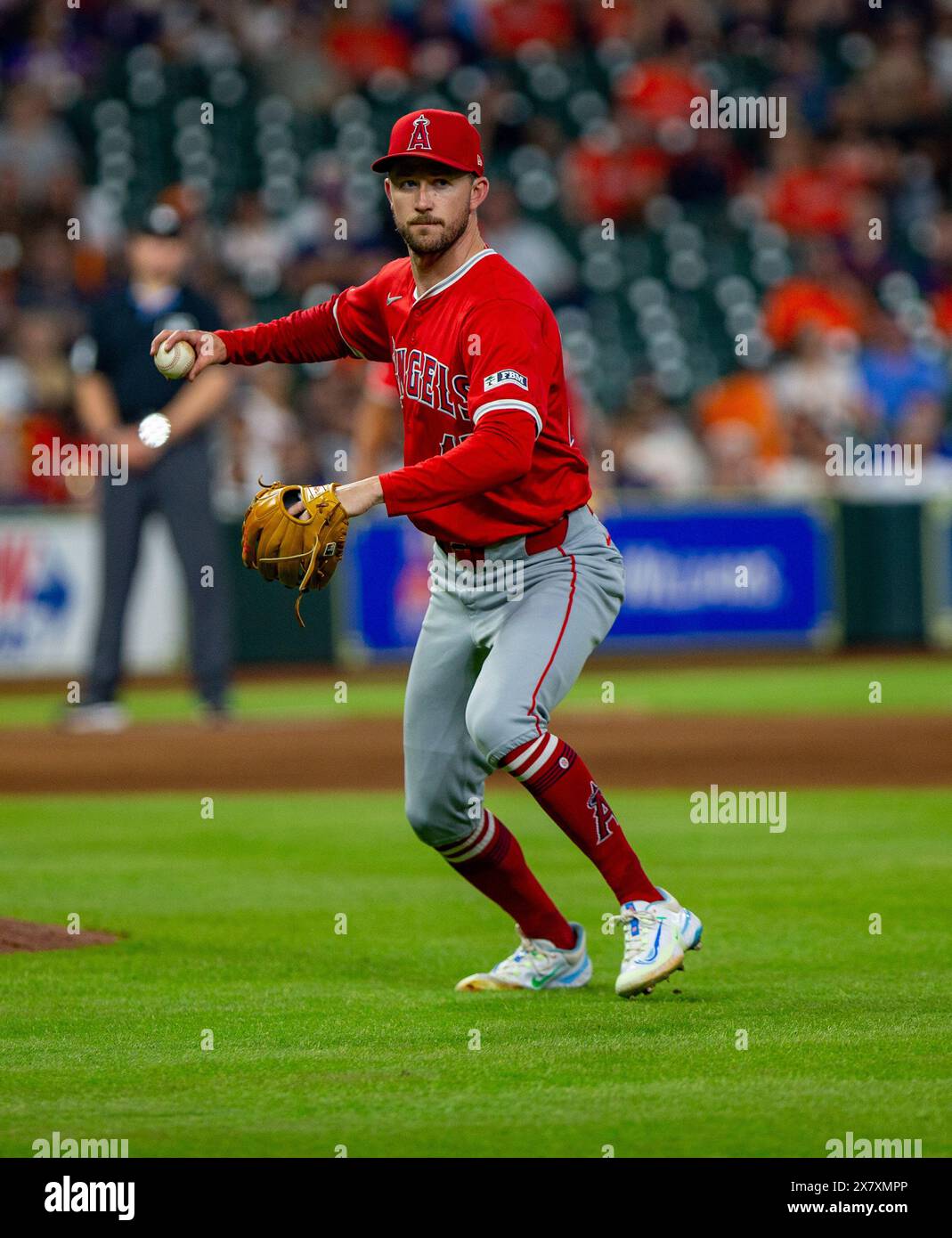 Houston, Texas, USA. 22nd May, 2024. Angles starting pitcher GRIFFIN ...